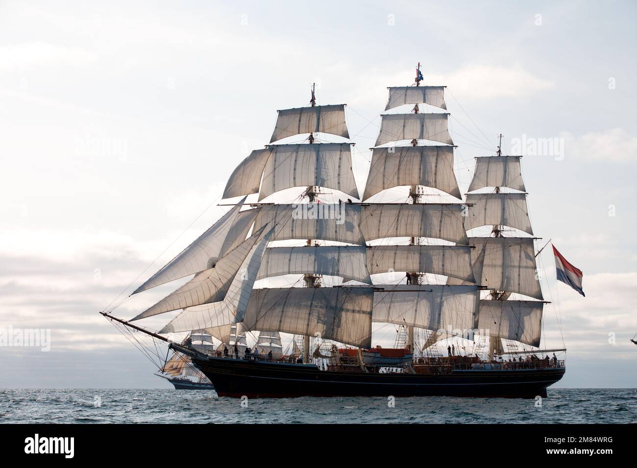 Dutch tall ship Stad Amsterdam, Stavanger race start, 2011 Stock Photo ...