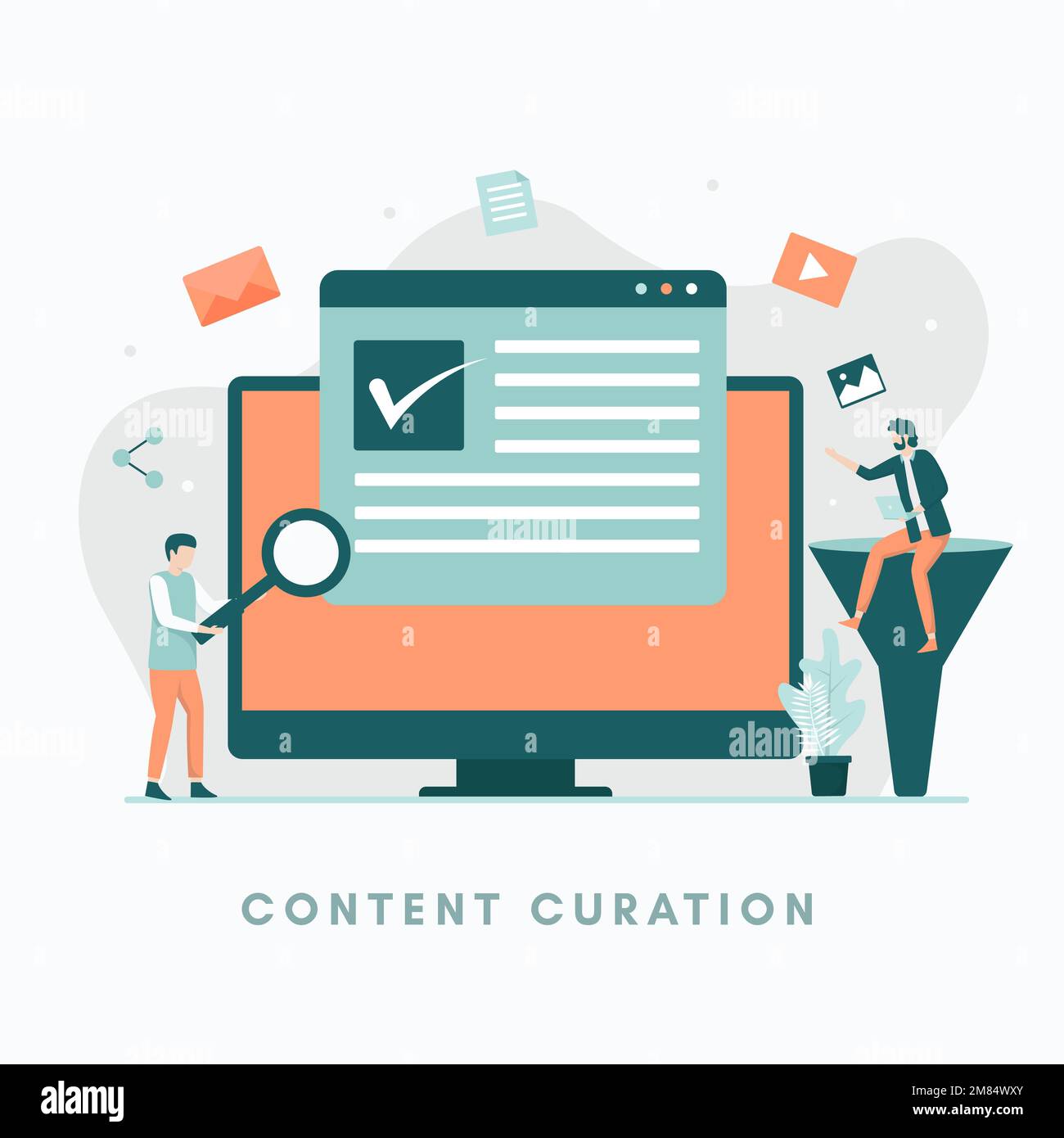 Curation image Stock Vector Images - Alamy