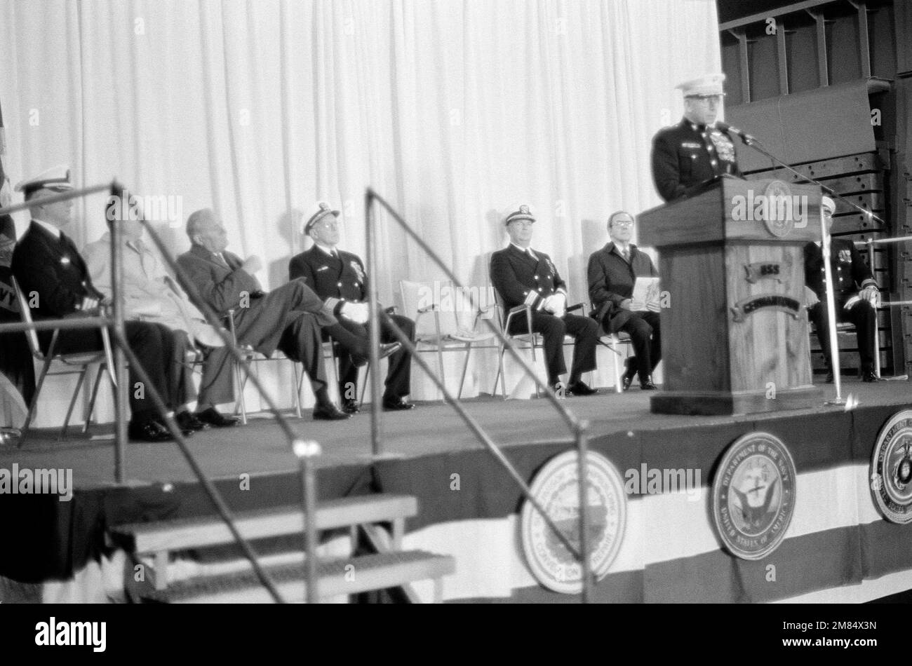 General (GEN) Paul X. Kelley, commandant of the Marine Corps, speaks ...