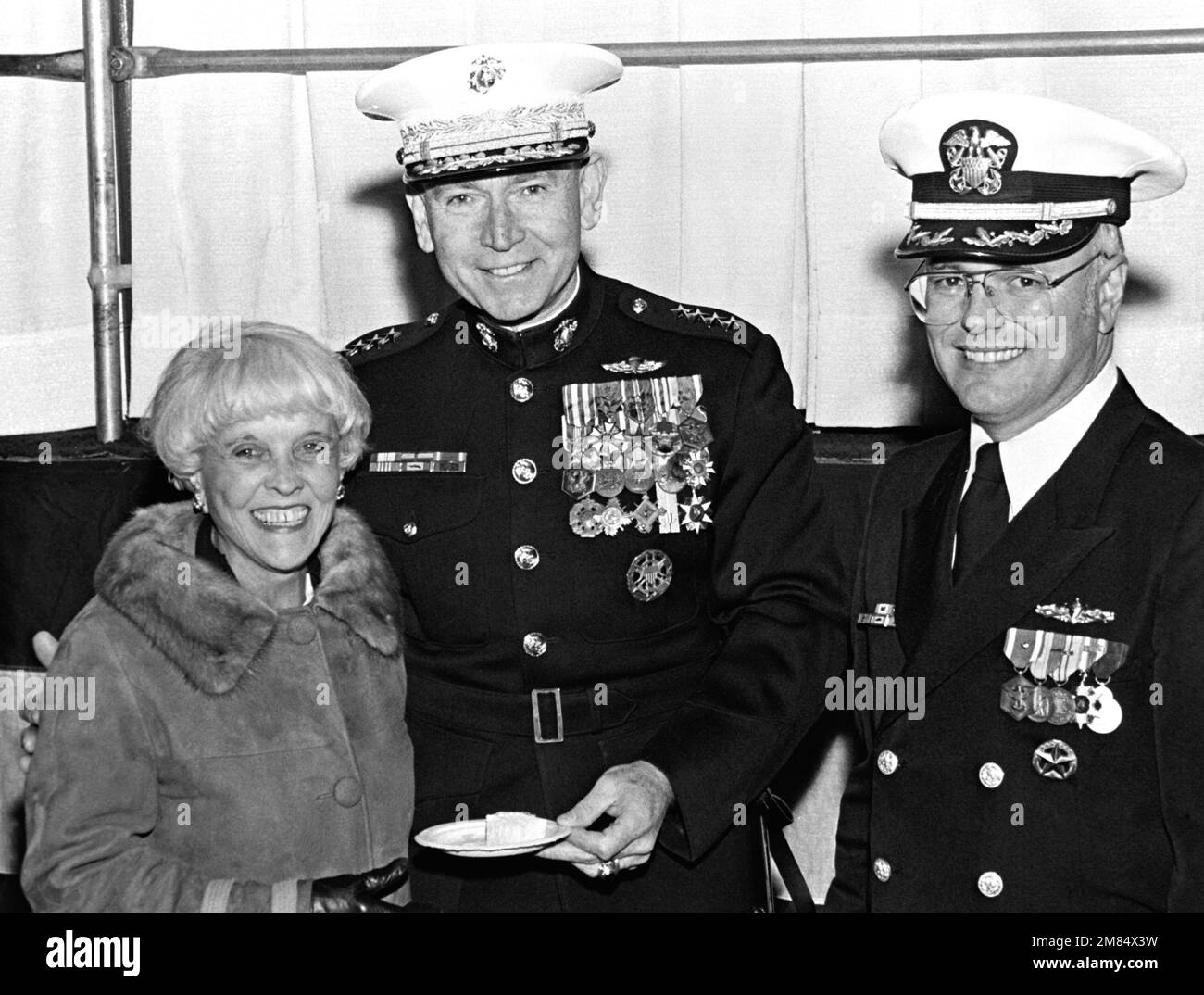 Attending a reception for the commissioning of the dock landing ship ...