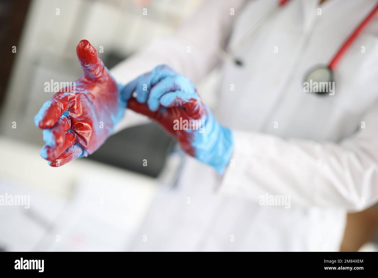 Bloody surgeon doctor hi-res stock photography and images - Alamy