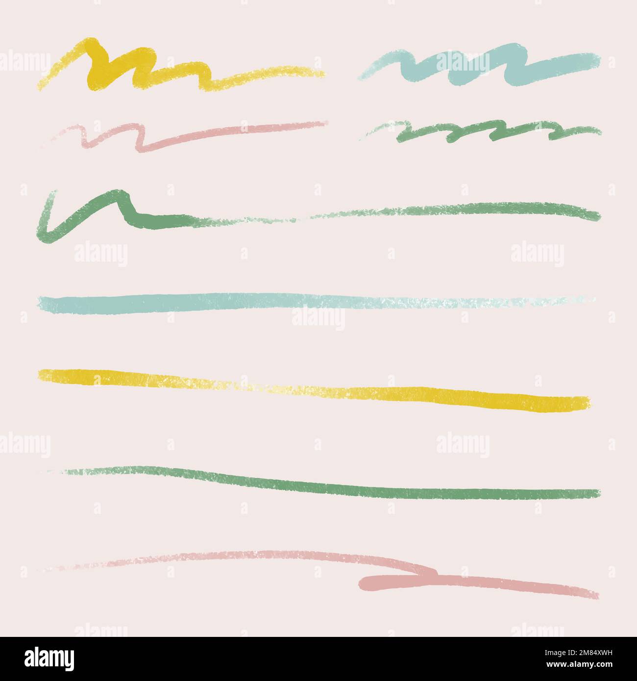 Colorful brush stroke element vector set Stock Vector Image & Art - Alamy