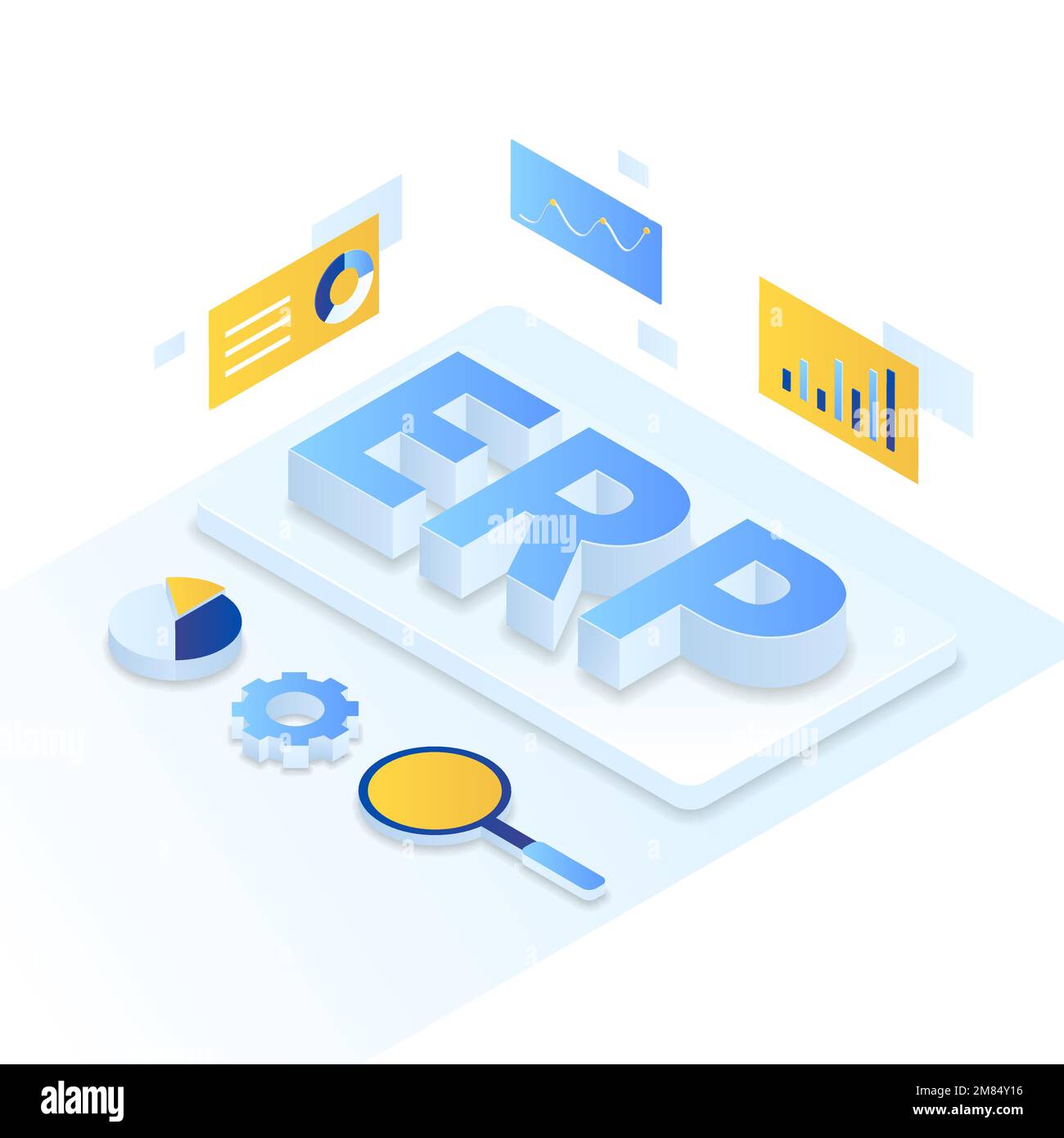 Enterprise resource planning erp vector vectors hi-res stock ...