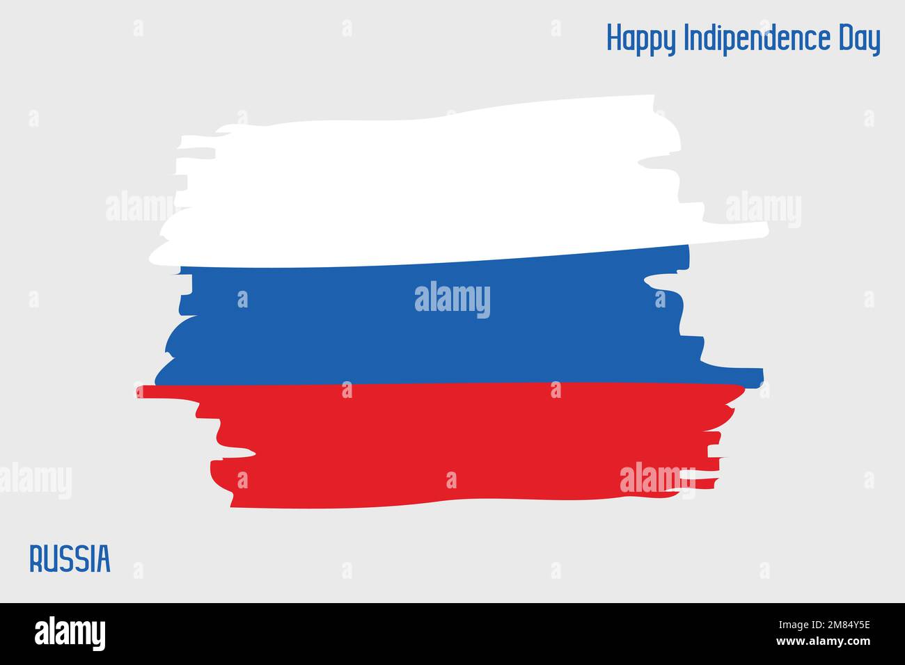 Russia National Flag Grunge Brush Stroke Vecctor Design Flag of Russia ...