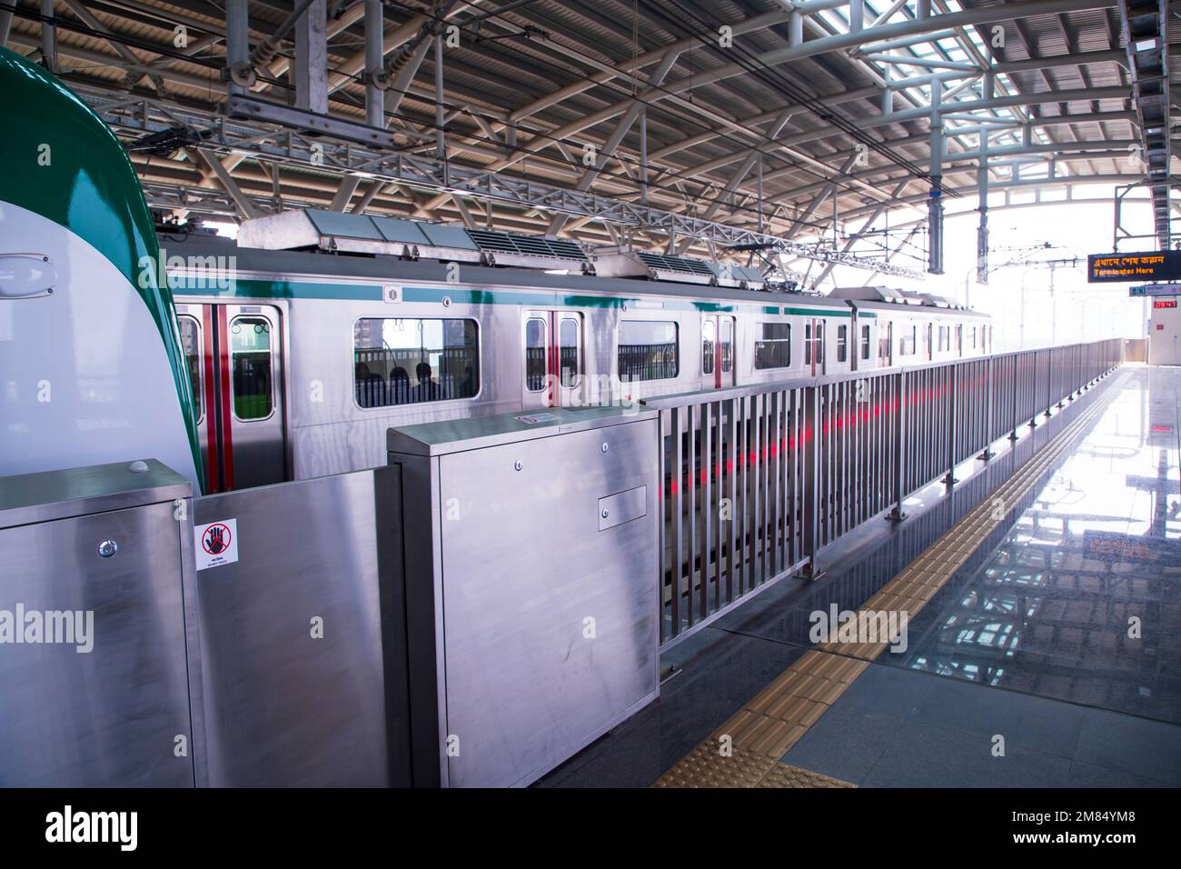 10 January 2023, Dhaka-Bangladesh: The Dhaka Metro Mass Rapid Transit ...