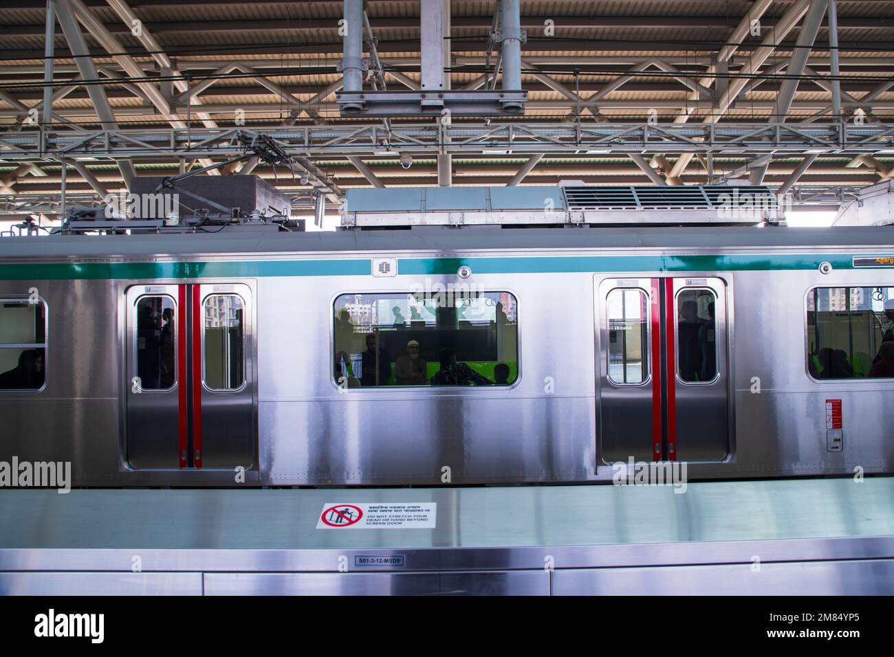 10 January 2023, Dhaka-Bangladesh: The Dhaka Metro Mass Rapid Transit ...