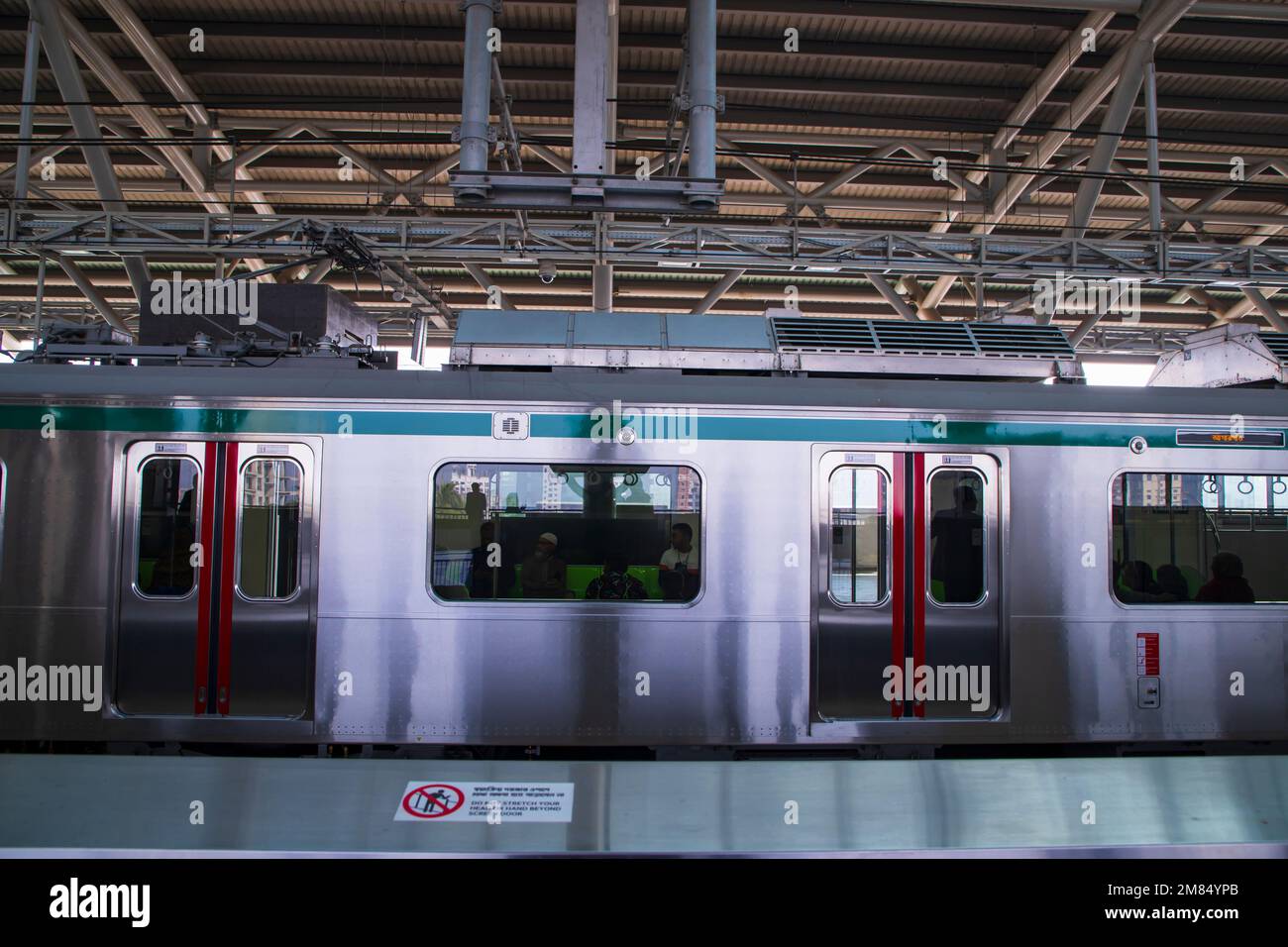10 January 2023, Dhaka-Bangladesh: The Dhaka Metro Mass Rapid Transit ...