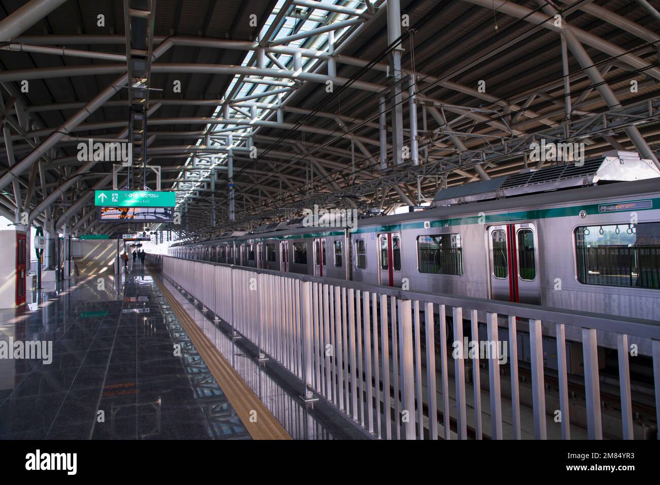 10 January 2023, Dhaka-Bangladesh: The Dhaka Metro Mass Rapid Transit ...