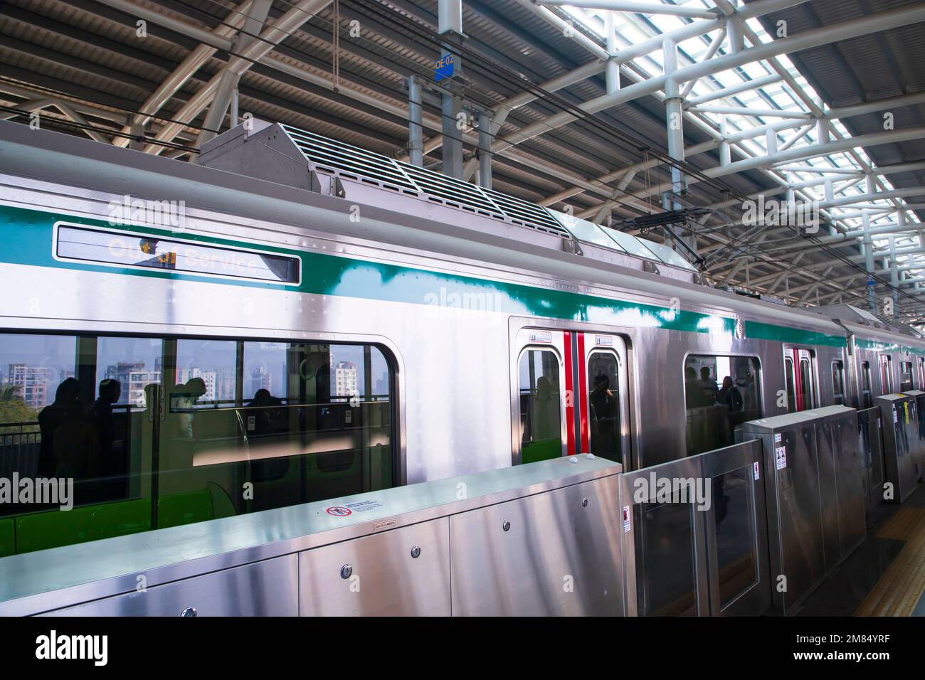 10 January 2023, Dhaka-Bangladesh: The Dhaka Metro Mass Rapid Transit ...