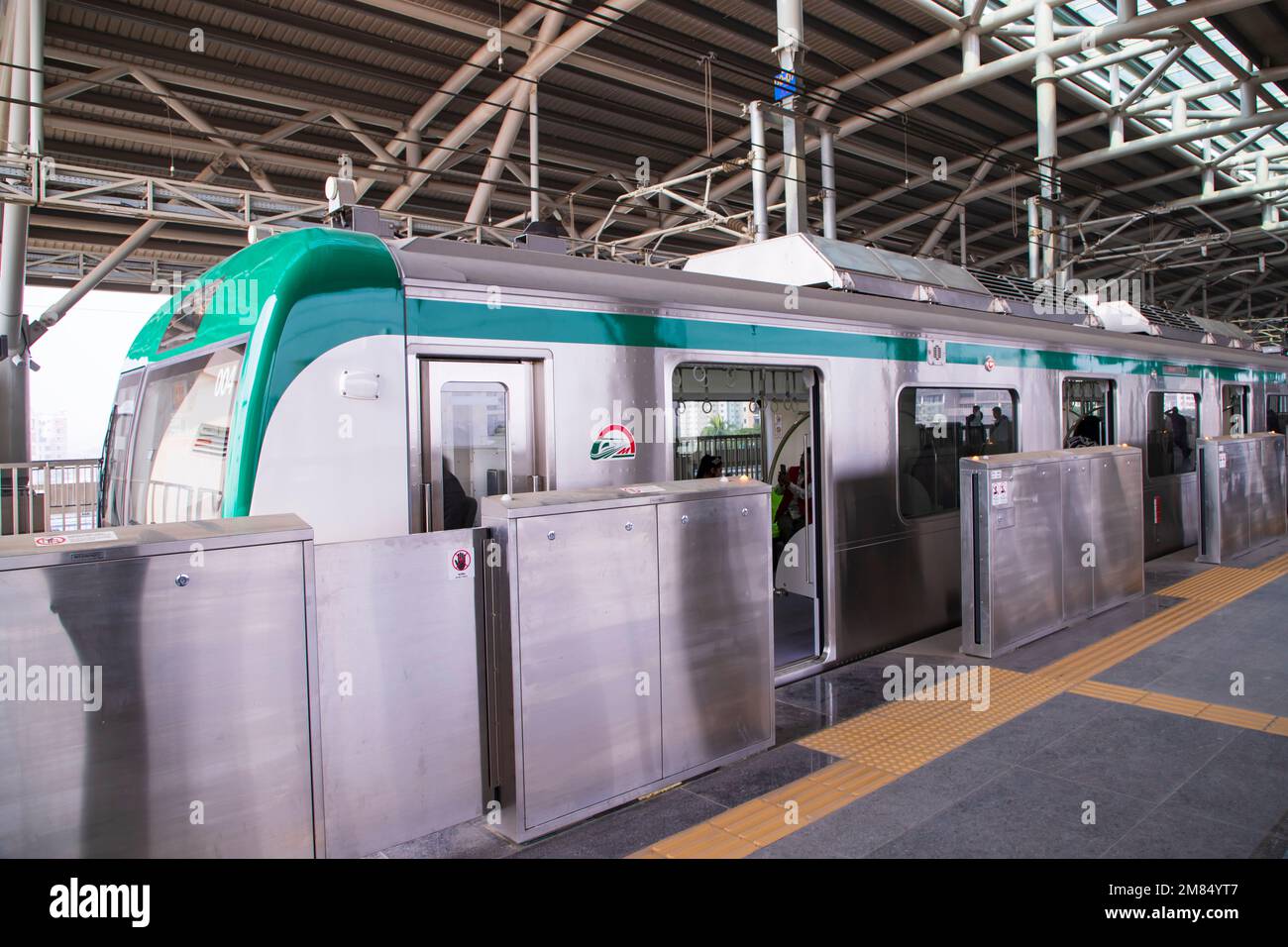 10 January 2023, Dhaka-Bangladesh: The Dhaka Metro Mass Rapid Transit ...