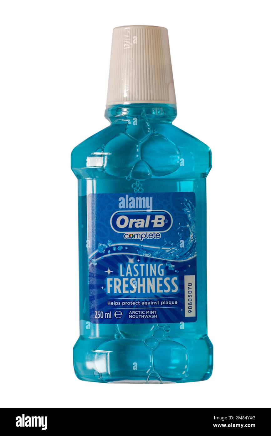 Mouthwash fresh mint on Cut Out Stock Images & Pictures - Alamy