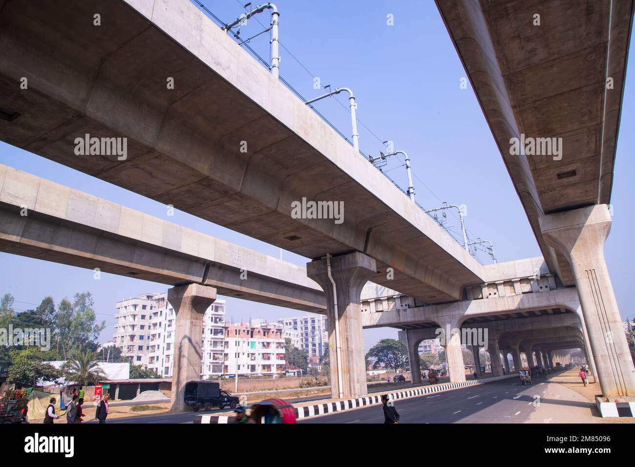 10 January 2023, Dhaka-Bangladesh: Skyward structure view of The Dhaka ...