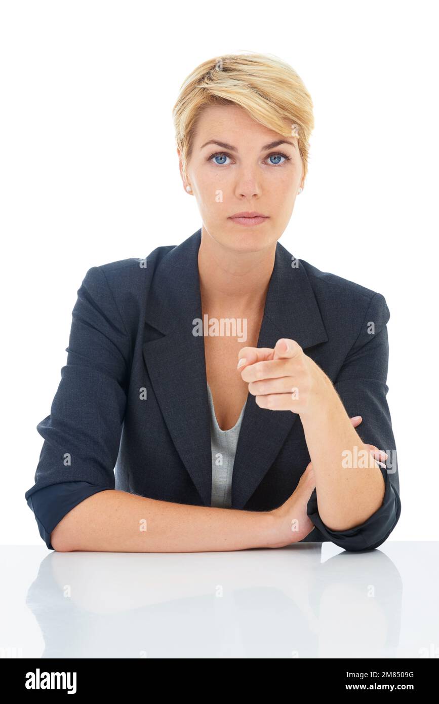 Businesswomen pointing hi-res stock photography and images - Alamy