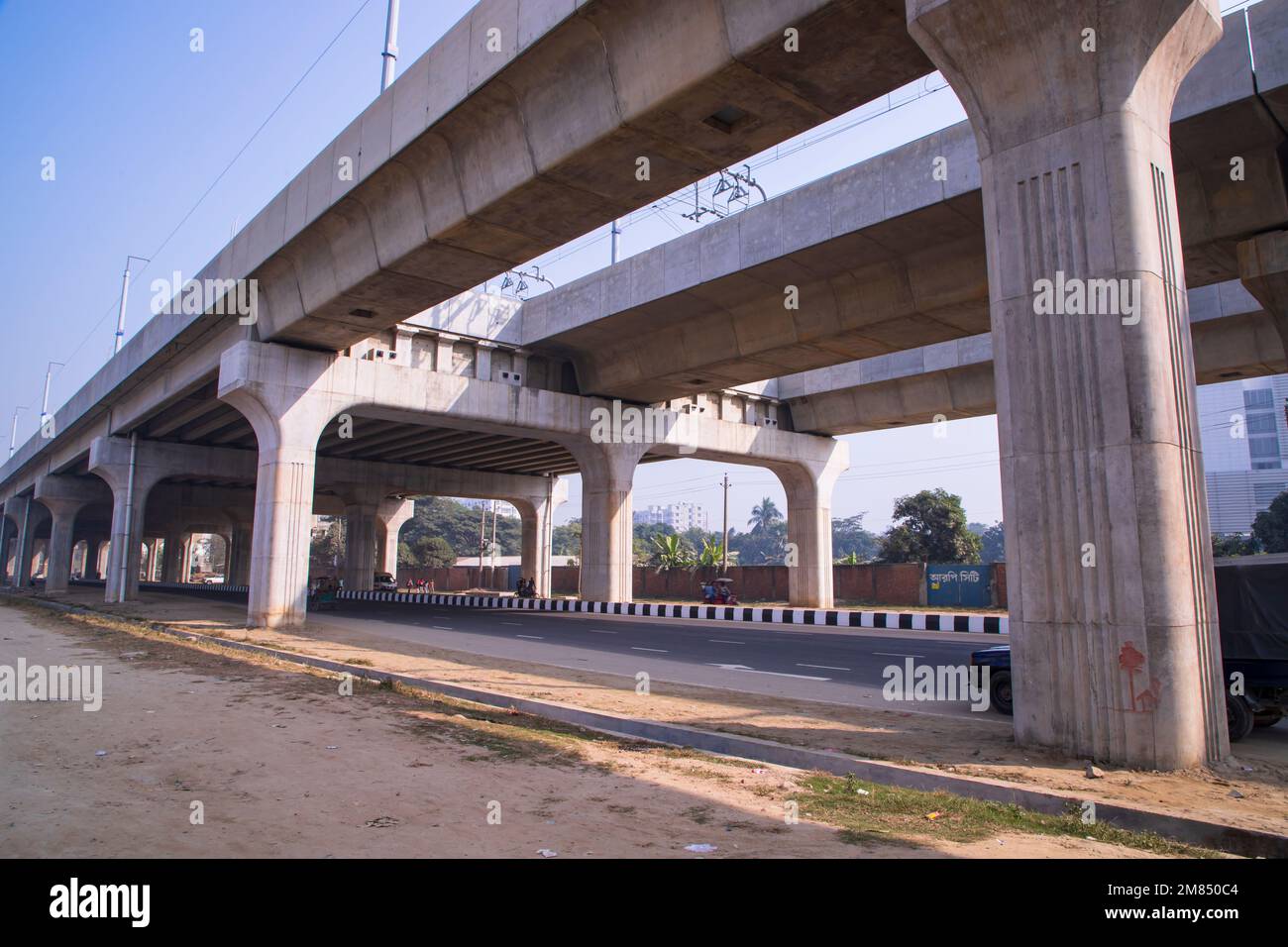 10 January 2023, Dhaka-Bangladesh: Skyward structure view of The Dhaka ...