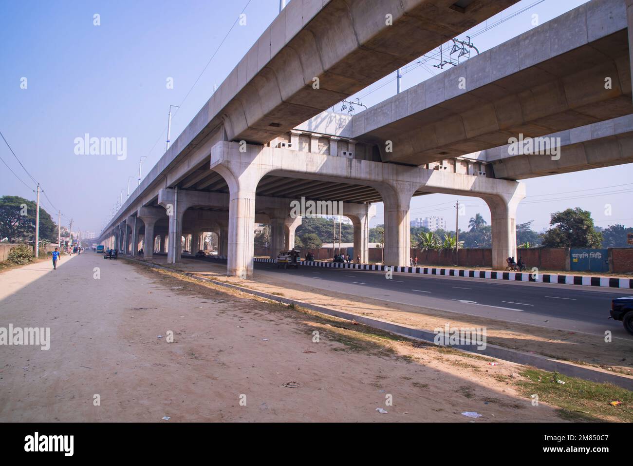 10 January 2023, Dhaka-Bangladesh: Skyward structure view of The Dhaka ...