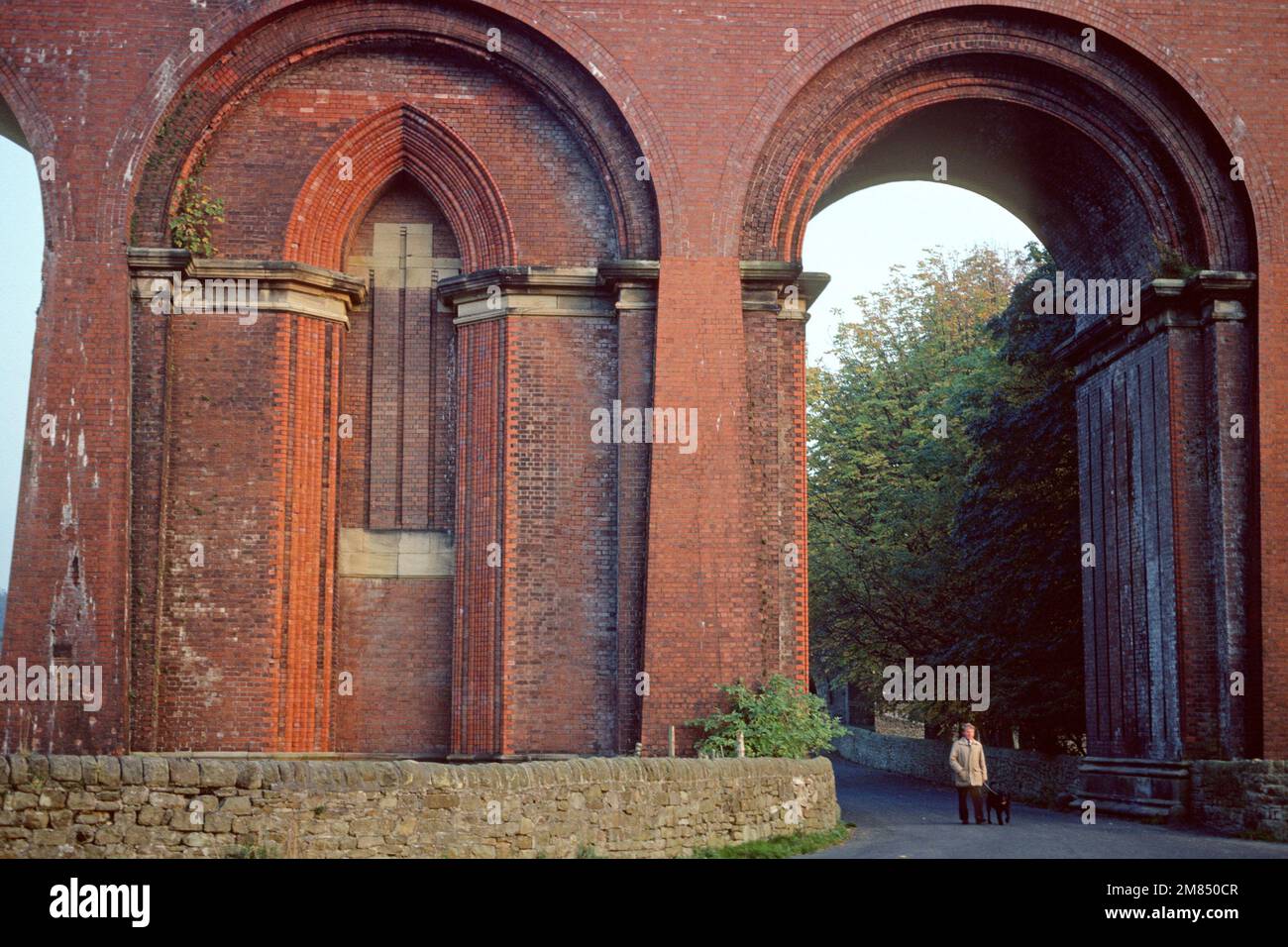 Whalley Viaduct in 1985, Whalley, Lancashire Stock Photo - Alamy