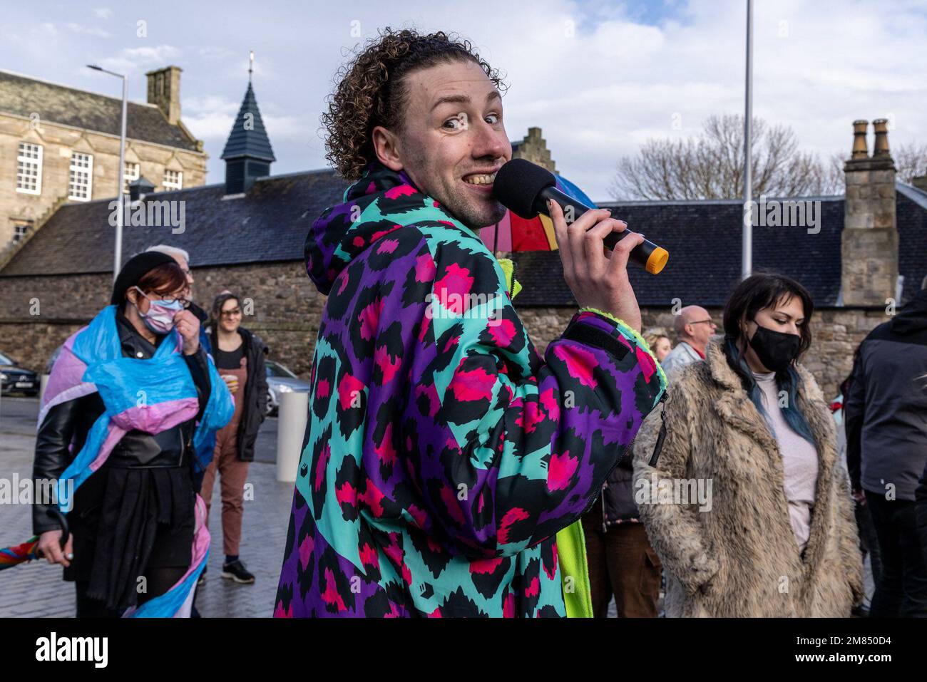 Edinburgh, United Kingdom. 12 January, 2023 Pictured: Groups from ...