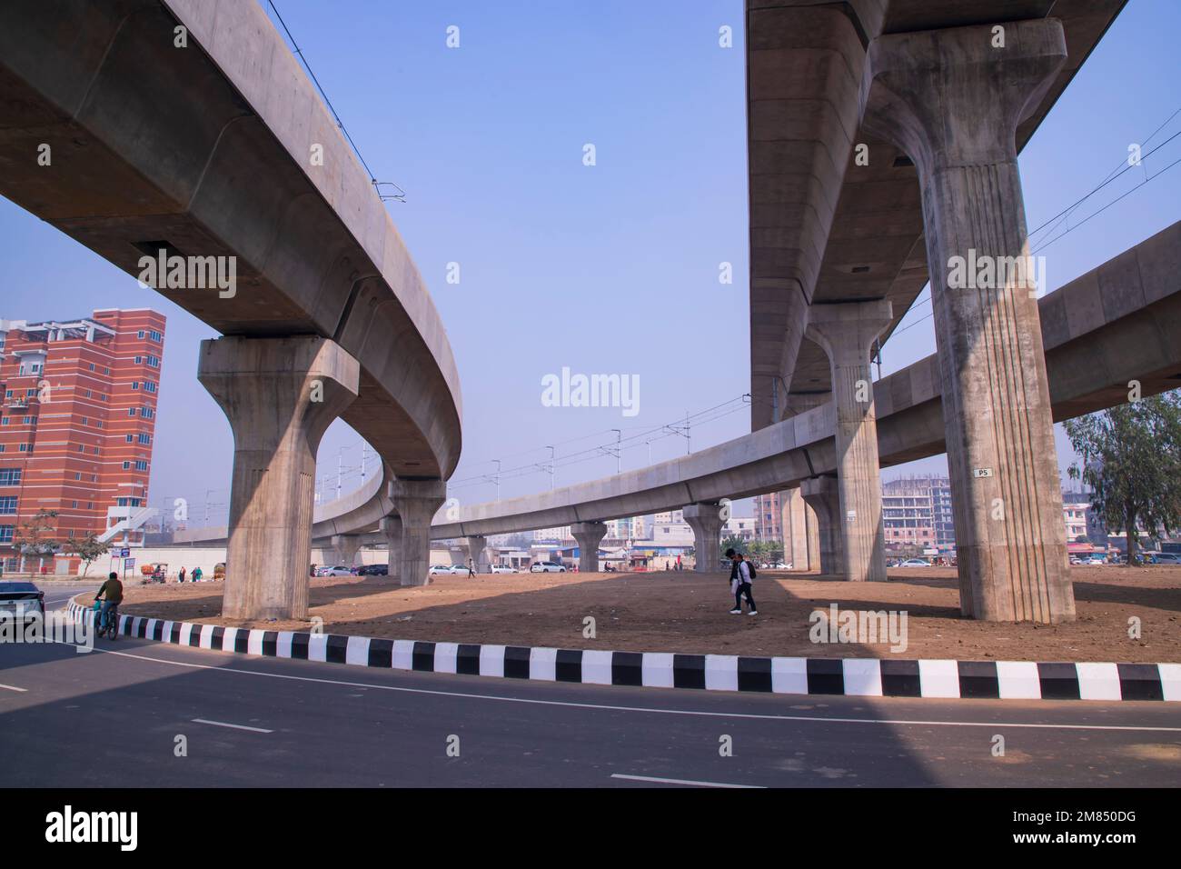 10 January 2023, Dhaka-Bangladesh: Skyward structure view of The Dhaka ...