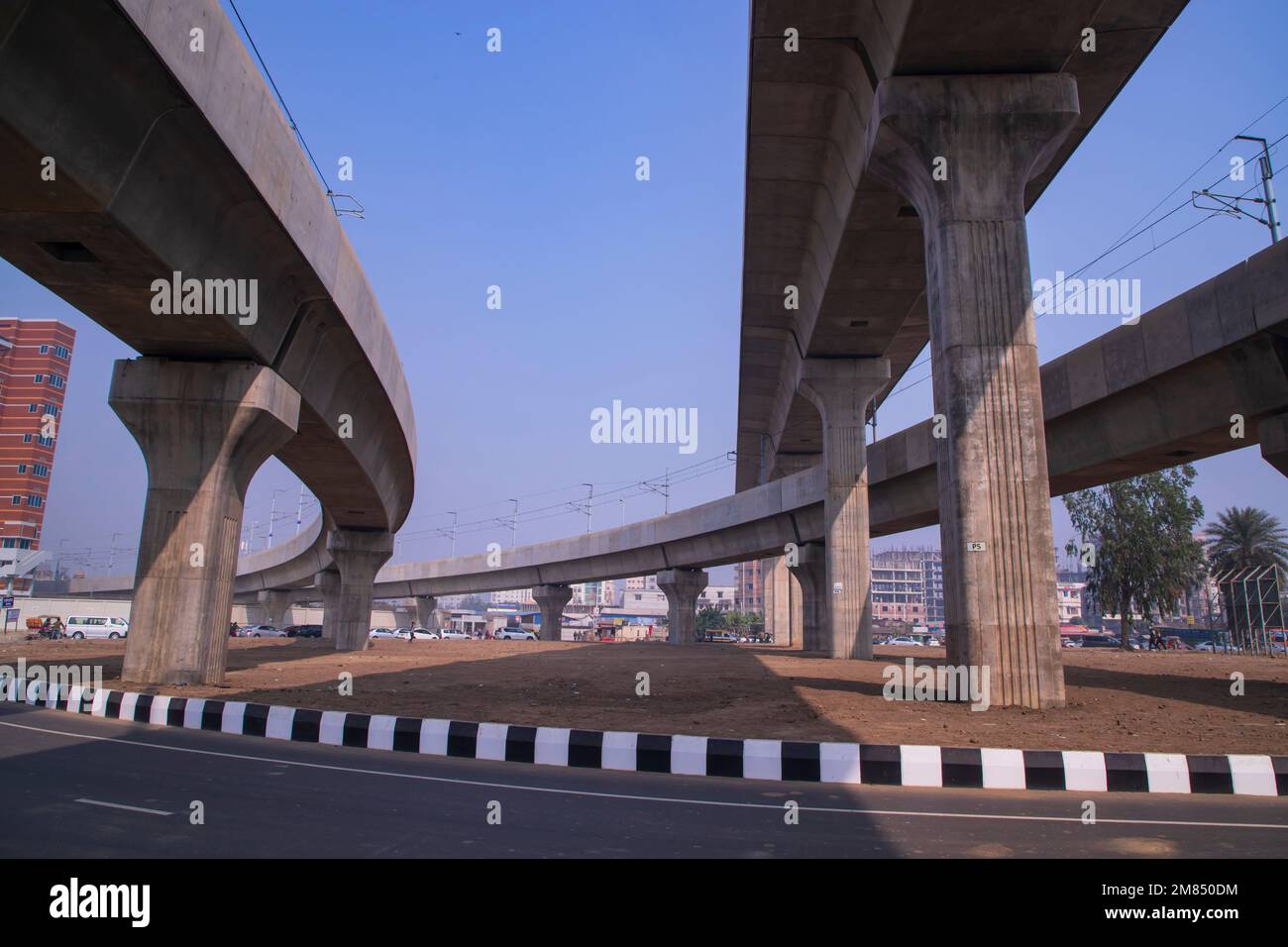 10 January 2023, Dhaka-Bangladesh: Skyward structure view of The Dhaka ...