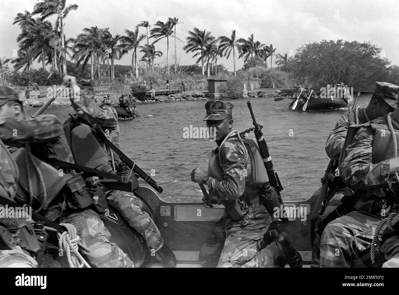 Members of the 1ST Squad of the tube-launched, optically tracked, wire ...