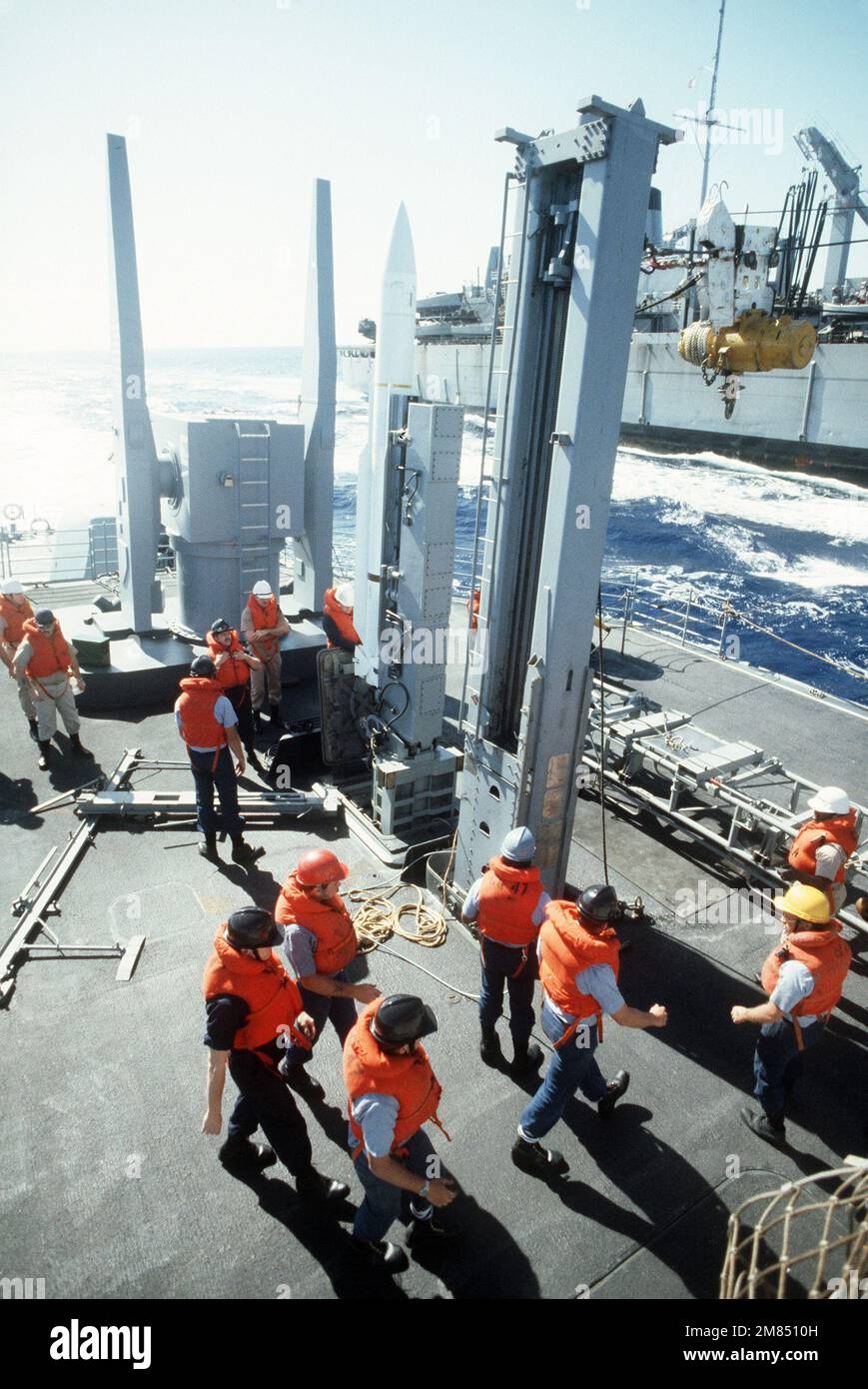 DN-ST-88-09170. Base: USS Ticonderoga (CG 47) Country: Atlantic Ocean ...