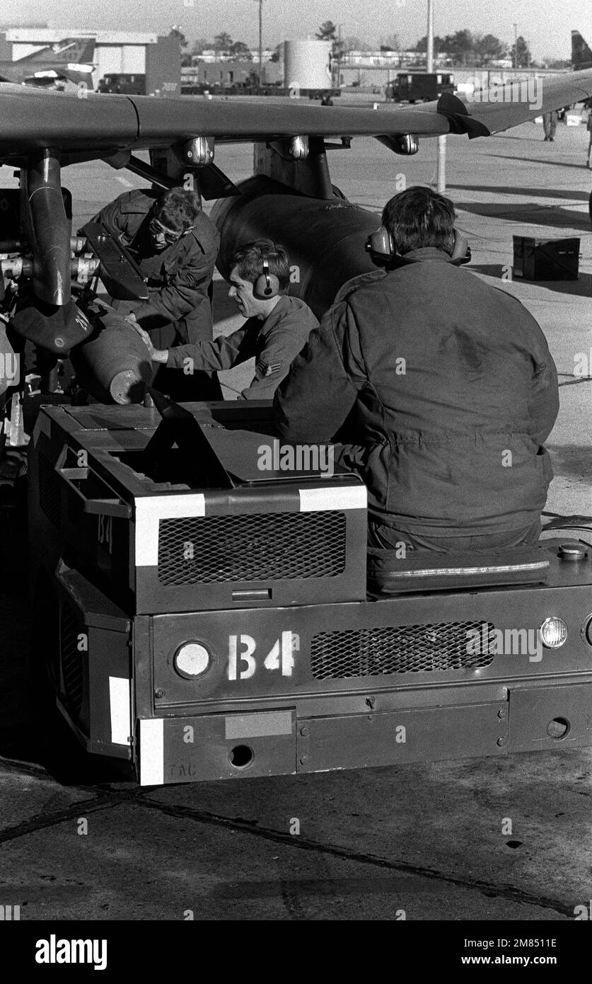 Mj 1 weapons loader Black and White Stock Photos & Images - Alamy