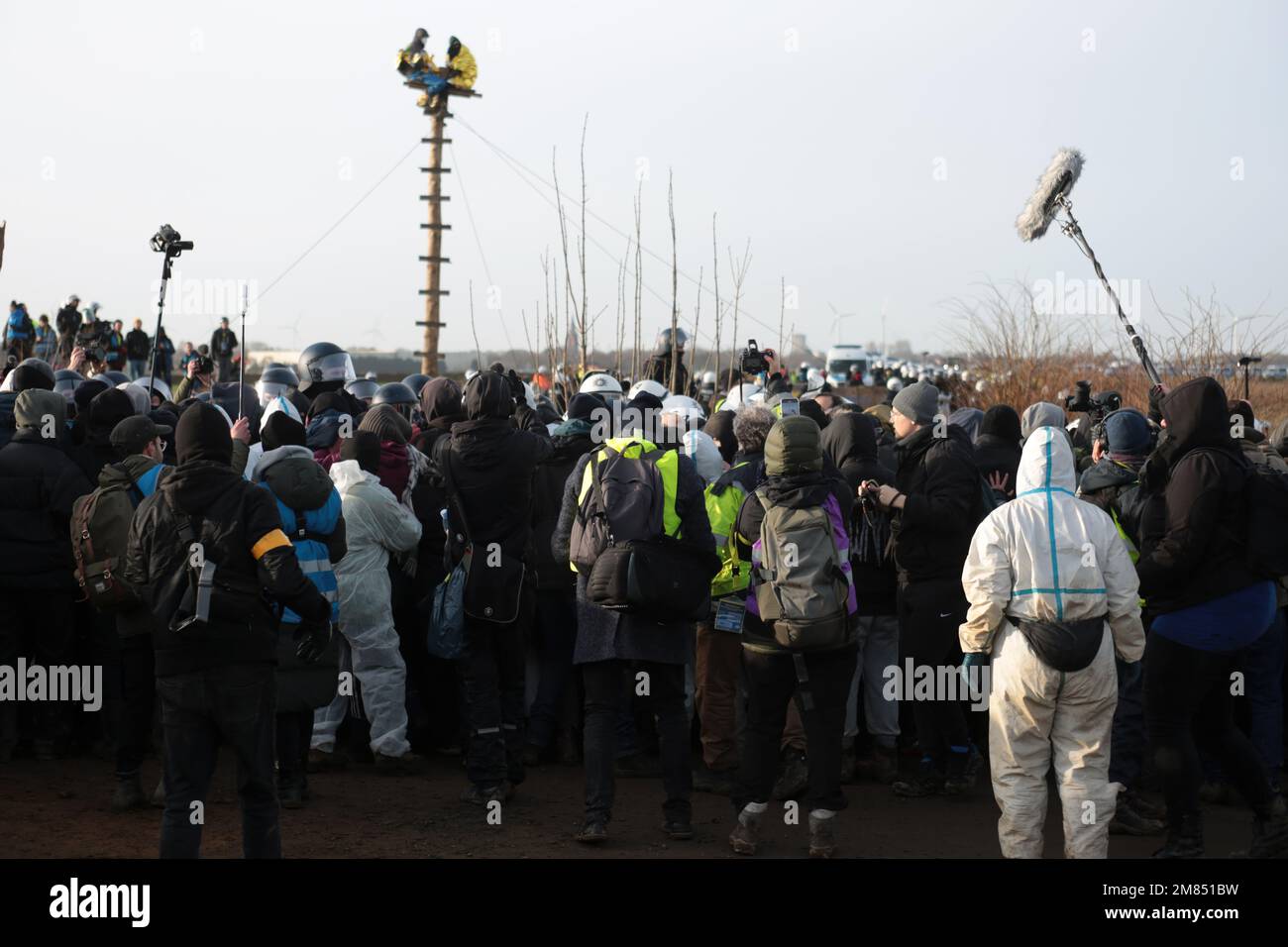 Lützerath, Germany - 01 10 2023 -Climate Protest, Police Evict ...