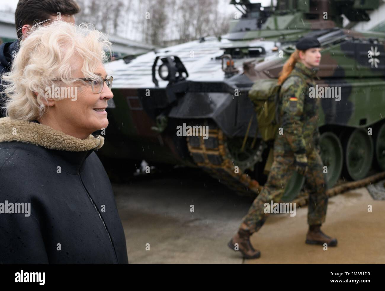 Marienberg, Germany. 12th Jan, 2023. Christine Lambrecht (SPD), Federal ...