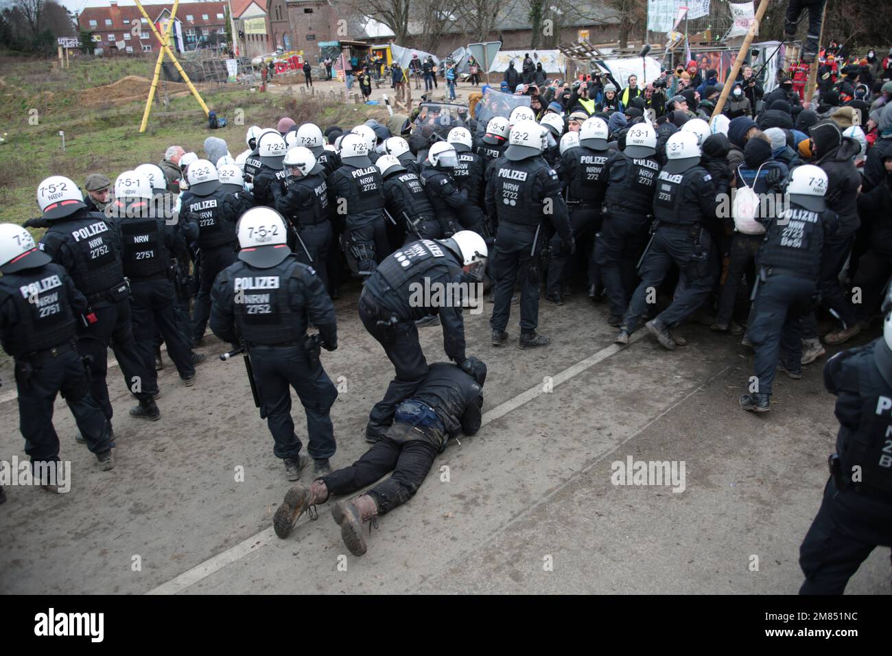 Lützerath, Germany - 01 10 2023 -Climate Protest, Police Evict ...