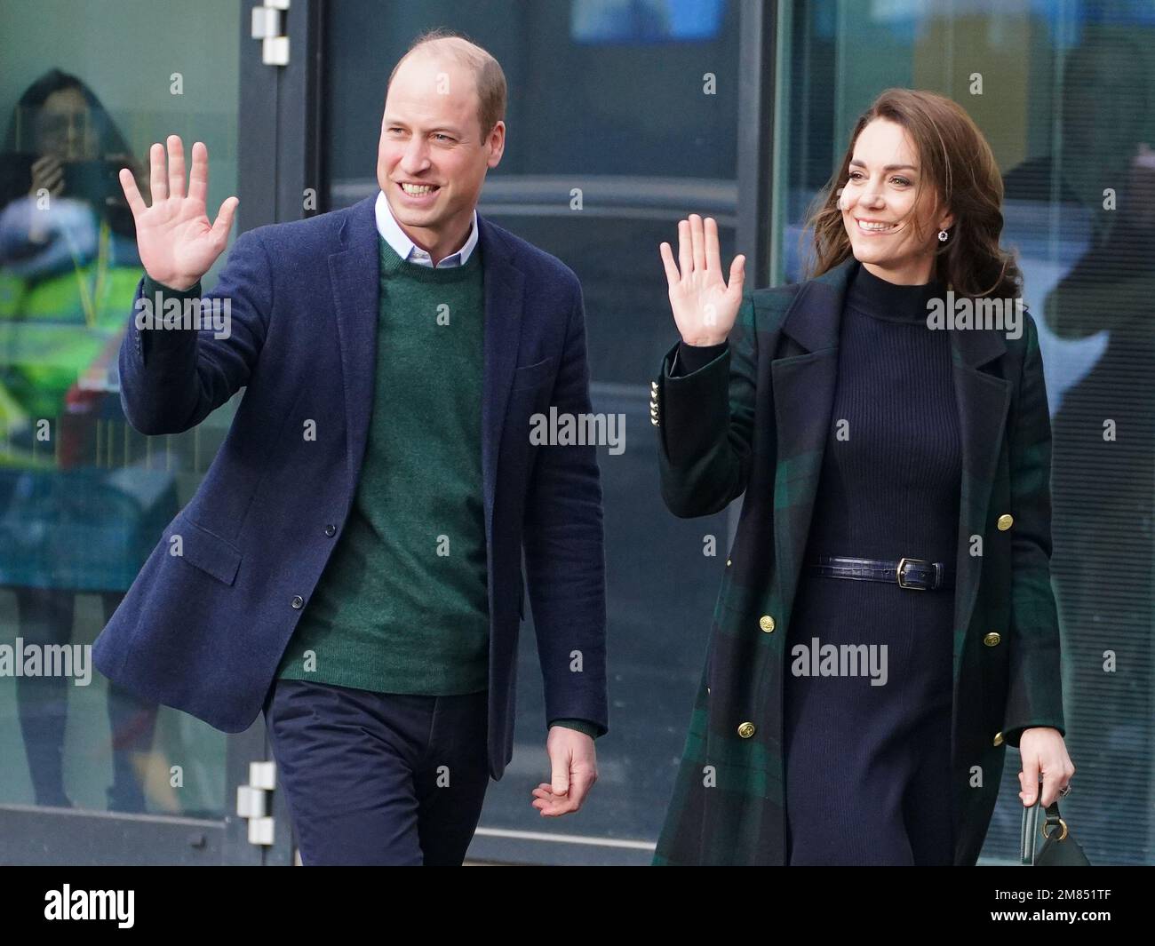 The Prince and Princess of Wales arrive to officially open the new ...