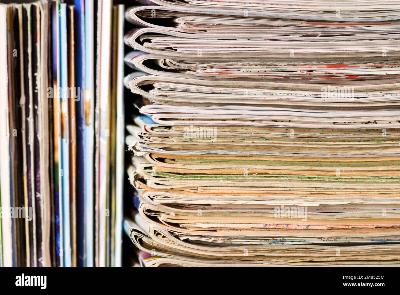 A stack of old fashion-magazines Stock Photo - Alamy