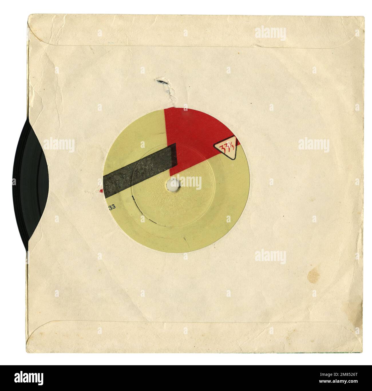 Vintage gramophone record in the envelope on white Stock Photo - Alamy