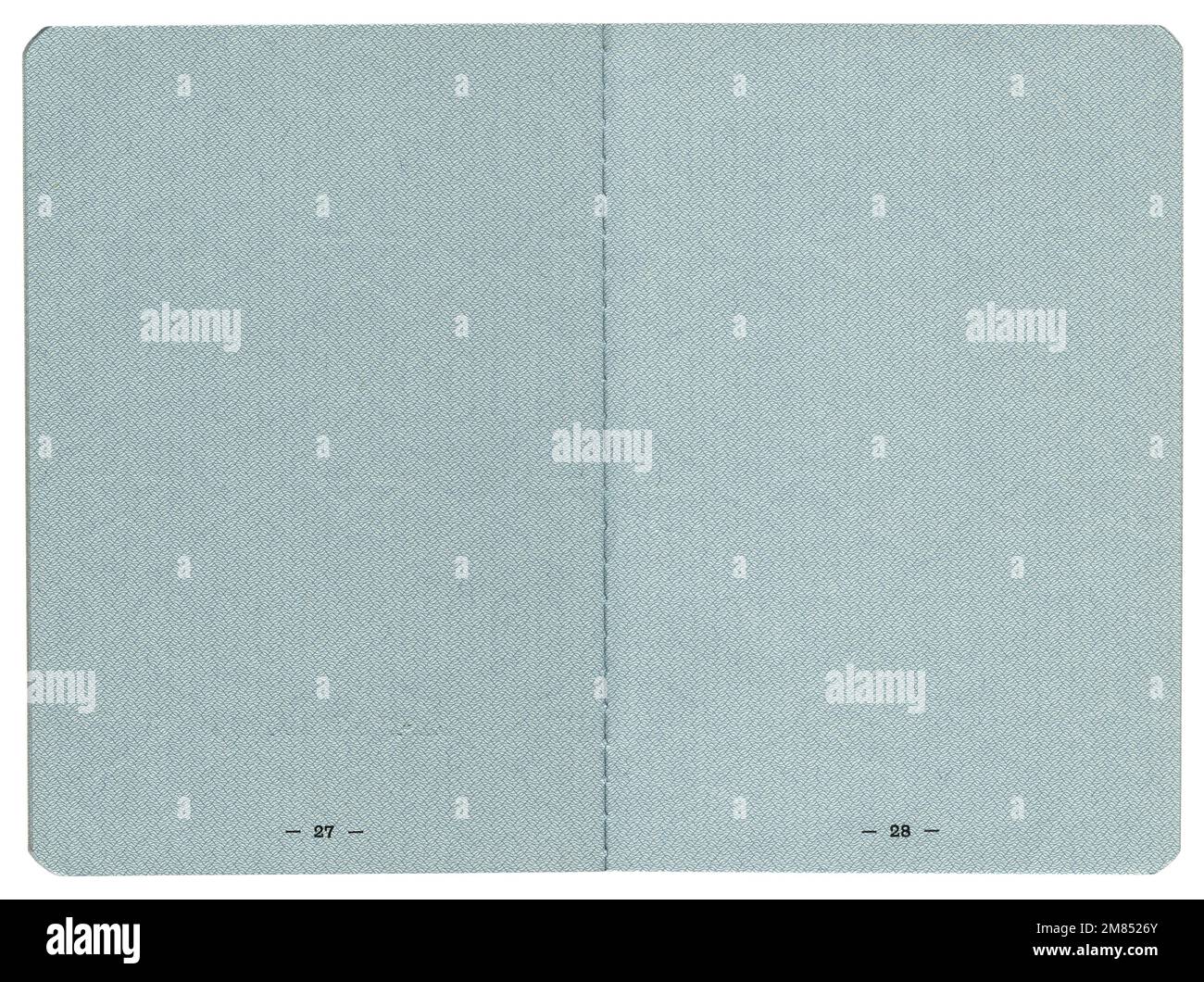 Blank passport pages on white Stock Photo - Alamy