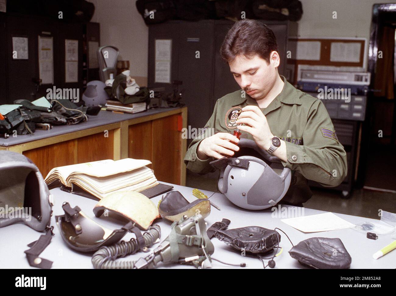Sergeant George W. Lunney, a life support specialist with the 80th ...