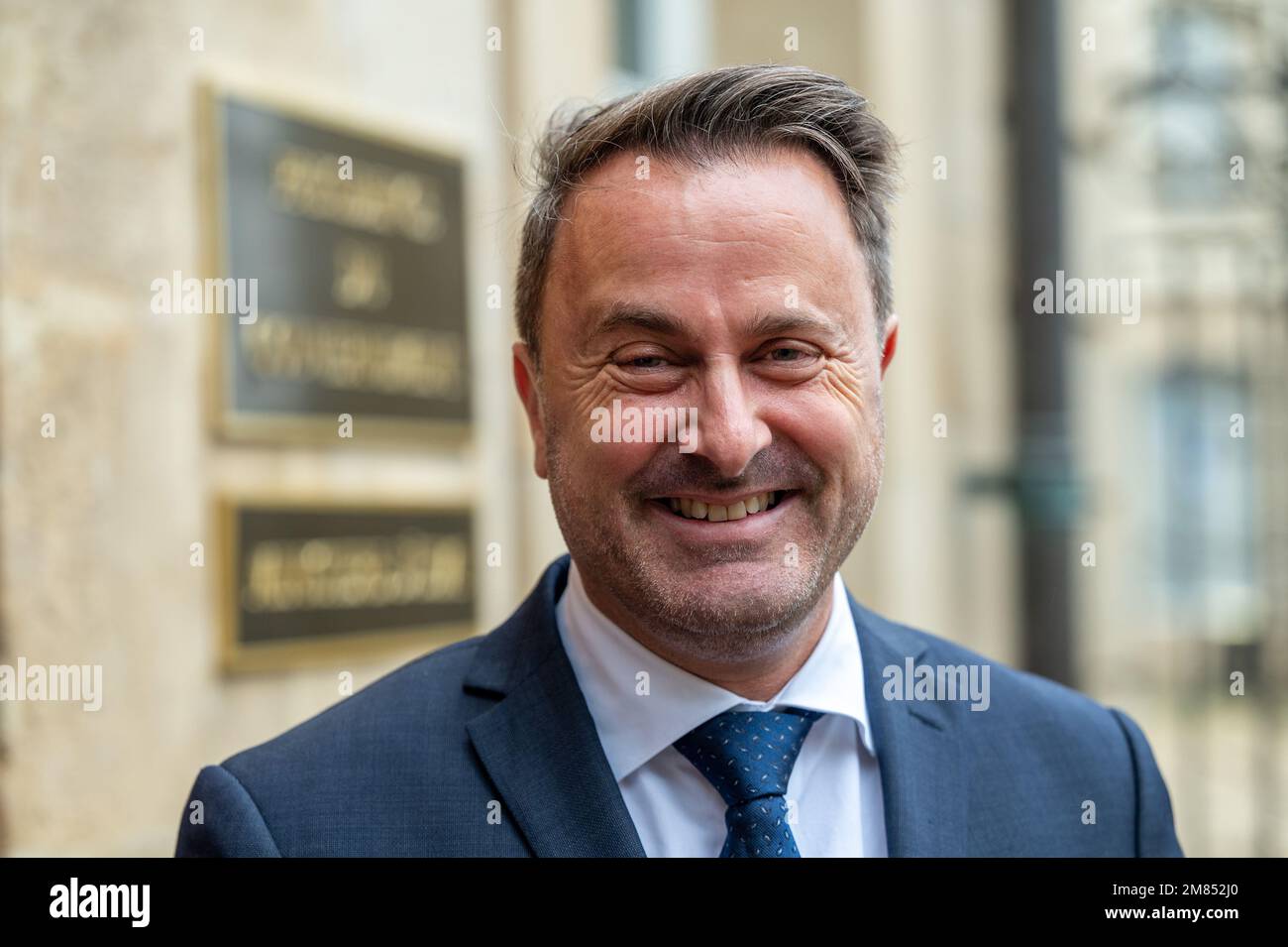 Luxemburg, Luxembourg. 12th Jan, 2023. Luxembourg Prime Minister Xavier ...