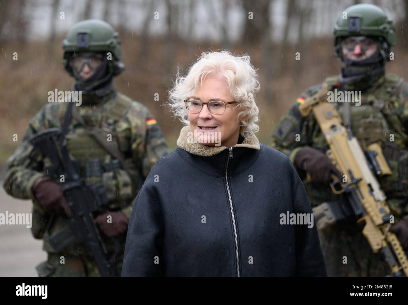 Marienberg, Germany. 12th Jan, 2023. Christine Lambrecht (SPD), Federal ...