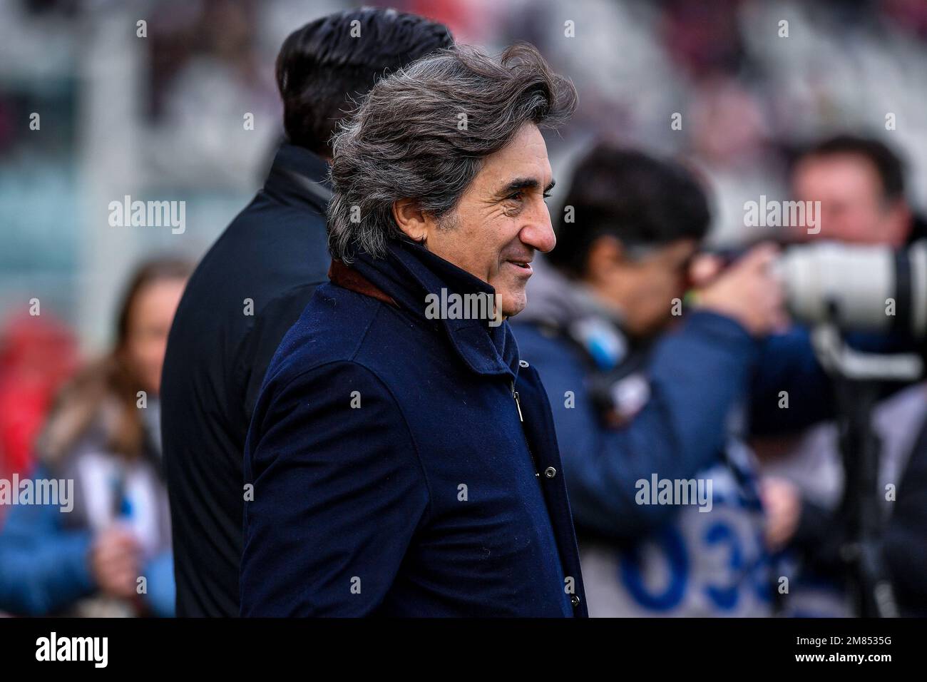 Urbano Cairo President of Torino FC smiling during Serie A 2022/23 ...
