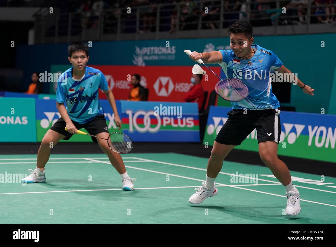 Indonesia's Apriyani Rahayu, right, and Siti Fadia Silva Ramadhanti in ...
