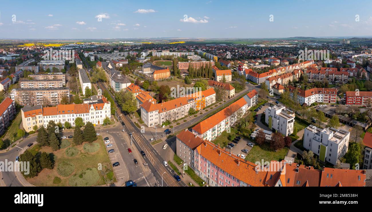 Luftbildaufnahmen Halberstadt Harz Stock Photo - Alamy