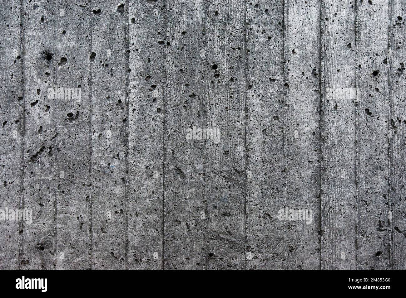 Rough concrete texture with woodedn vertical plank formwork imprints ...