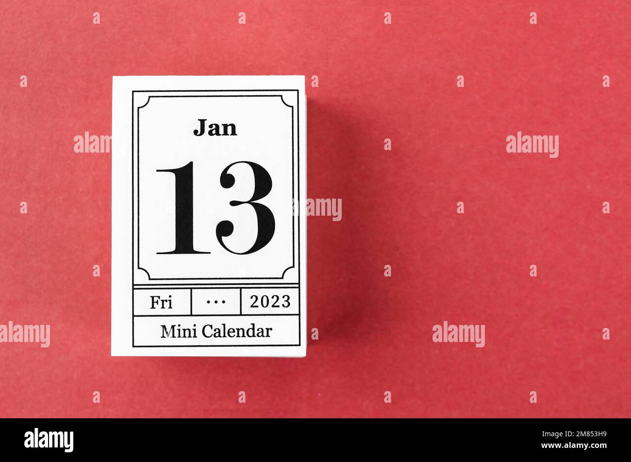 Calendar Friday the 13th on calendar background Stock Photo - Alamy