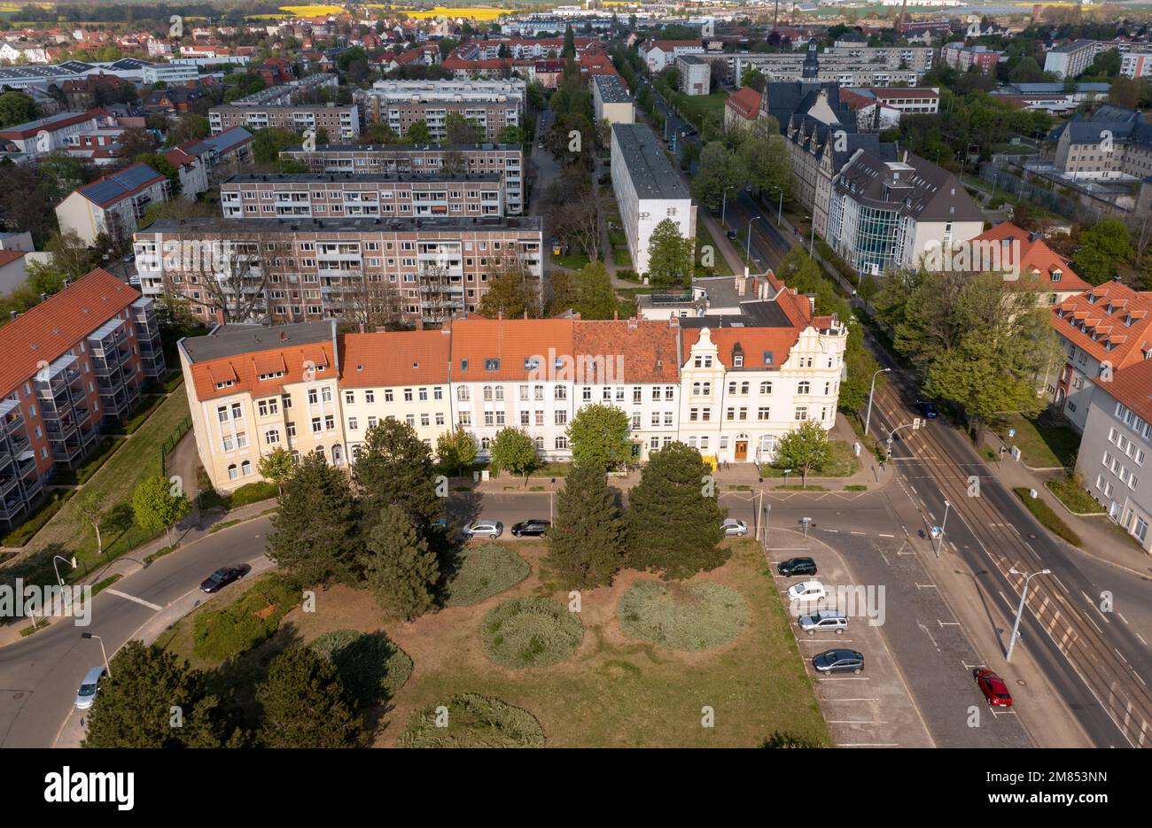 Luftbildaufnahmen Halberstadt Harz Stock Photo - Alamy