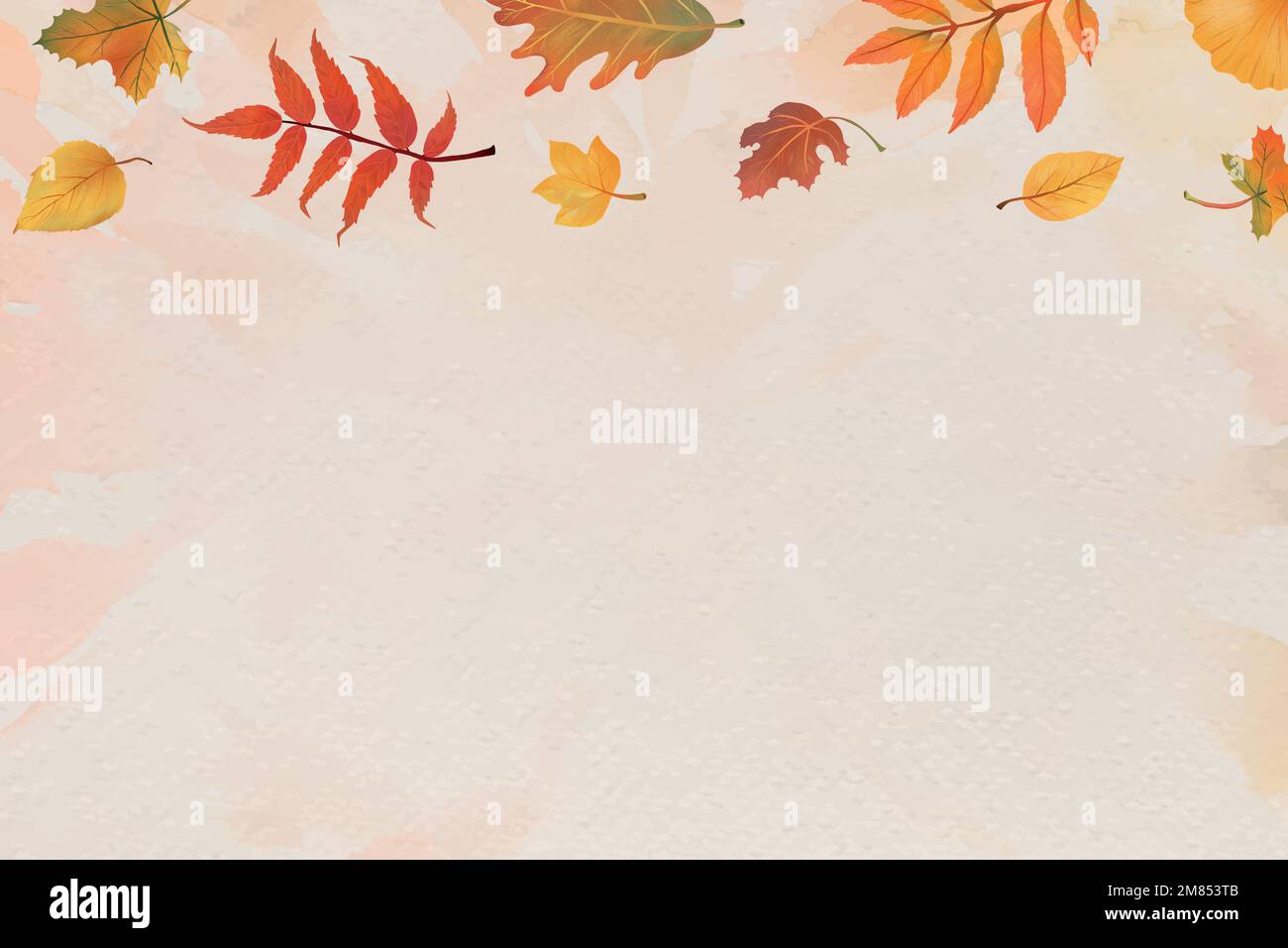 Autumn leaves beige background vector Stock Vector Image & Art - Alamy
