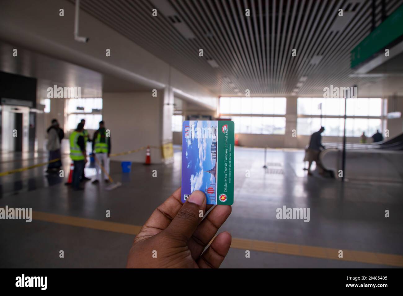 10 January 2023, Dhaka-Bangladesh: The Dhaka Metro Mass Rapid Transit ...