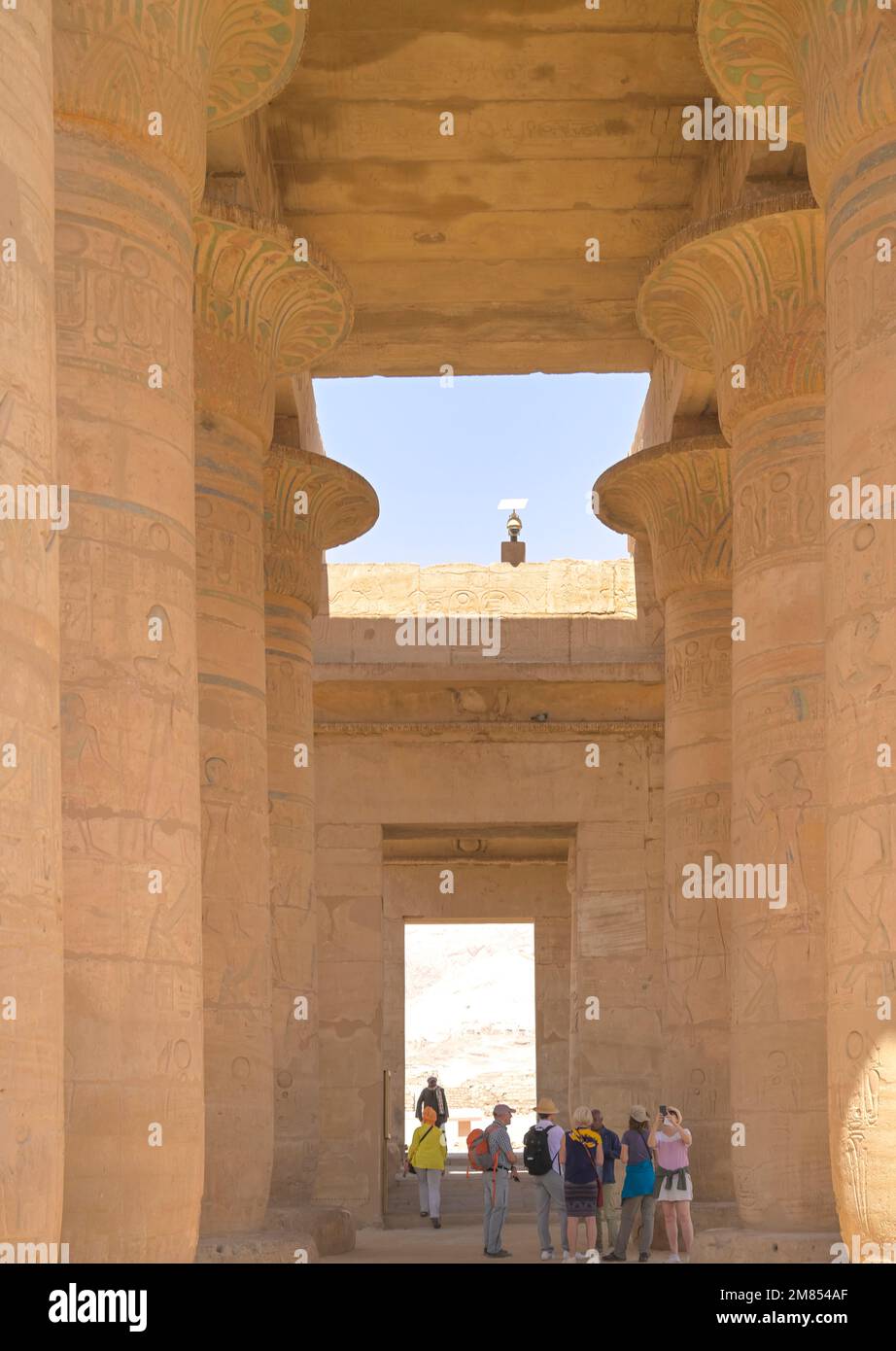 Großer Säulensaal Hypostyl, Ramesseum, Theben-West, Ägypten Stock Photo ...
