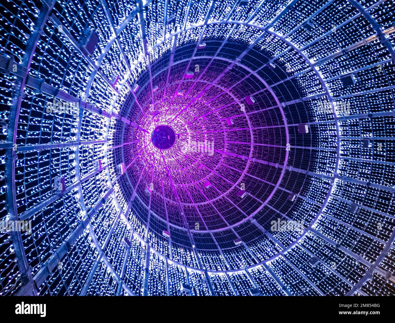 Hundreds of colored illuminated led lights Stock Photo - Alamy