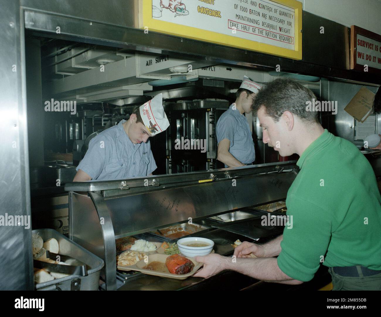 DN-SC-87-02881. Base: USS Saratoga (CV 60) Country: Mediterranean Sea ...
