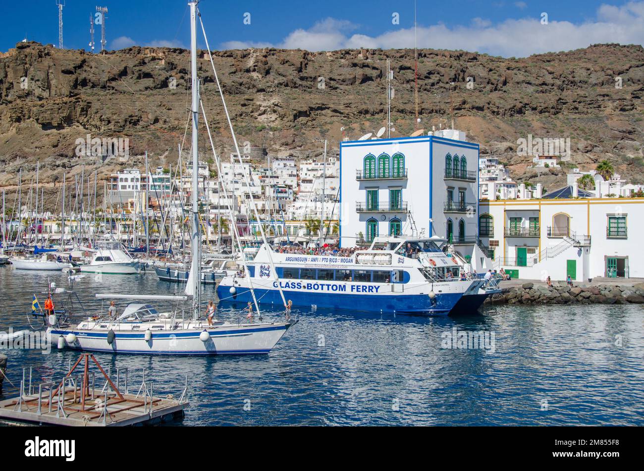 Puerto De Mogan, Gran Canaries, Spain Stock Photo - Alamy