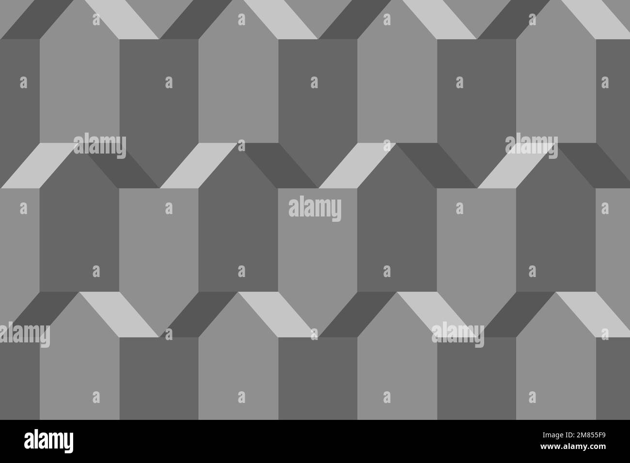 Pentagon 3D geometric pattern vector grey background in abstract style ...