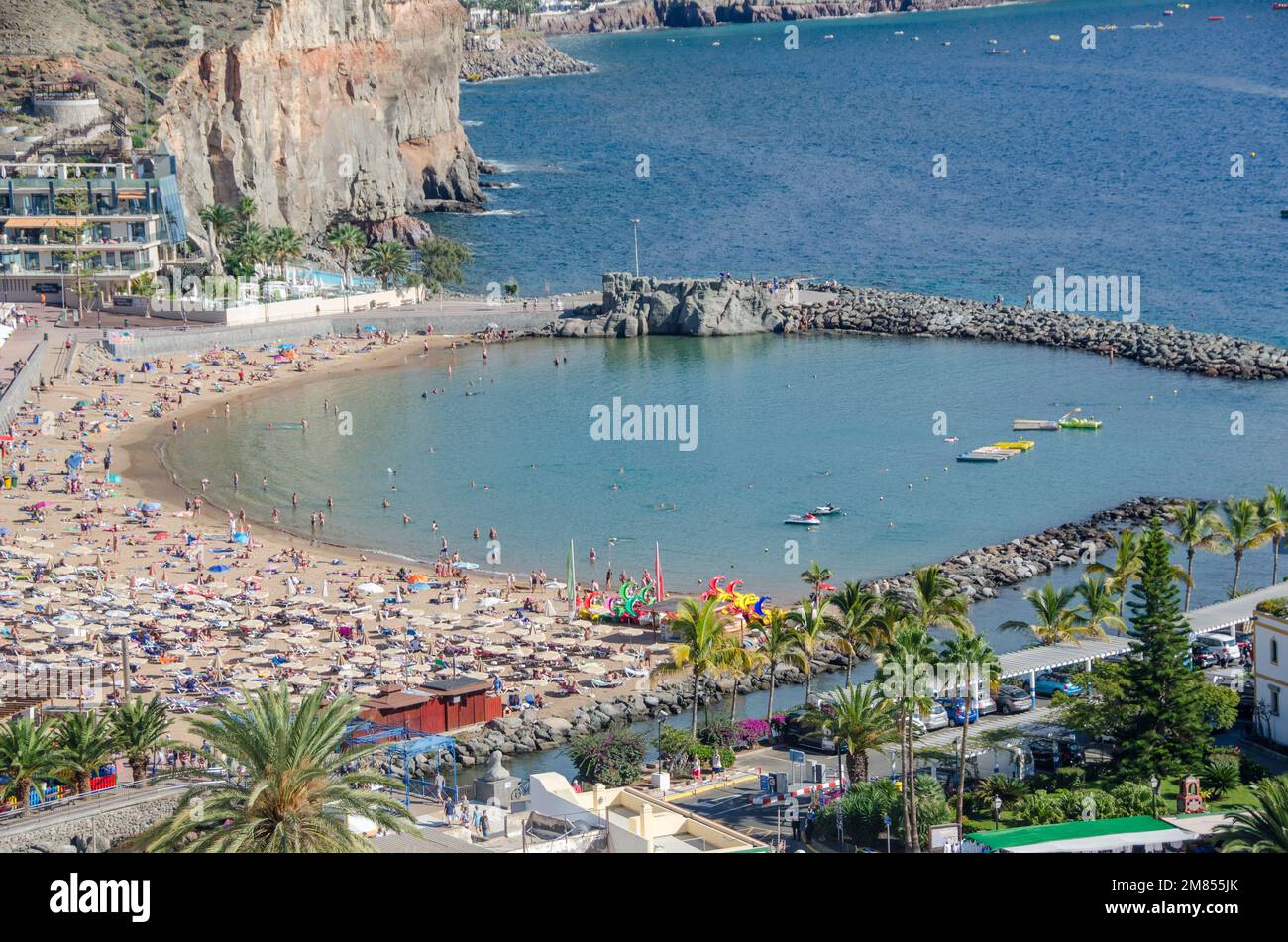 Puerto De Mogan, Gran Canaries, Spain Stock Photo - Alamy
